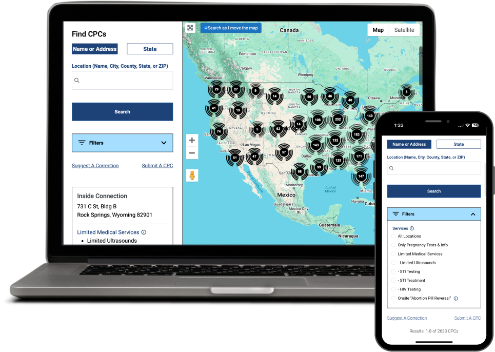 Crisis Pregnancy Center Map - CPC Map